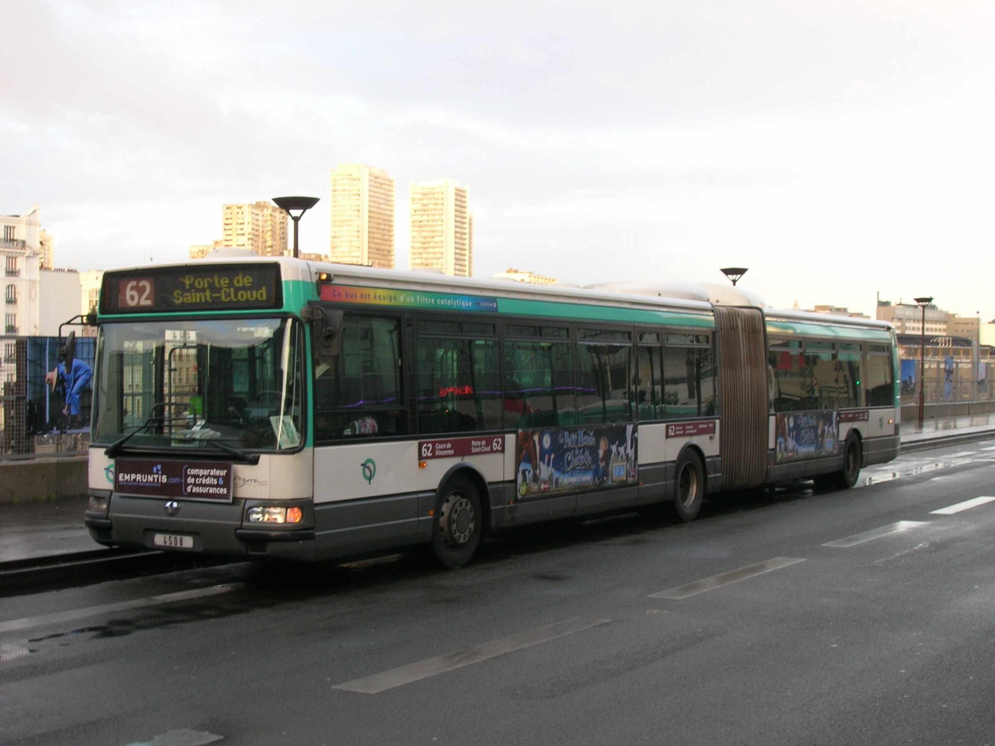 Horaires RATP 62 – Porte de Saint-Cloud / Porte de France – Accueil ...